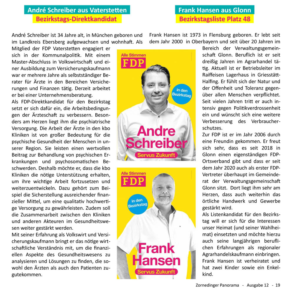 Unsere Bezirkstagskandidaten | FDP Kreisverband Ebersberg